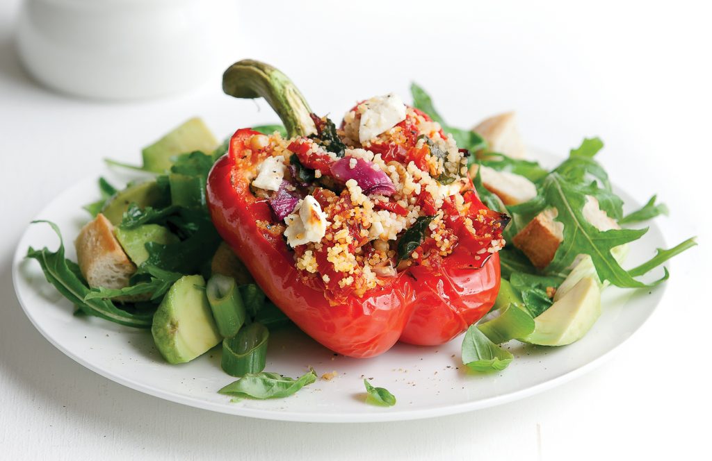 Garlic-stuffed capsicums - Healthy Food Guide