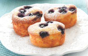 Lemon and blueberry friands - Healthy Food Guide