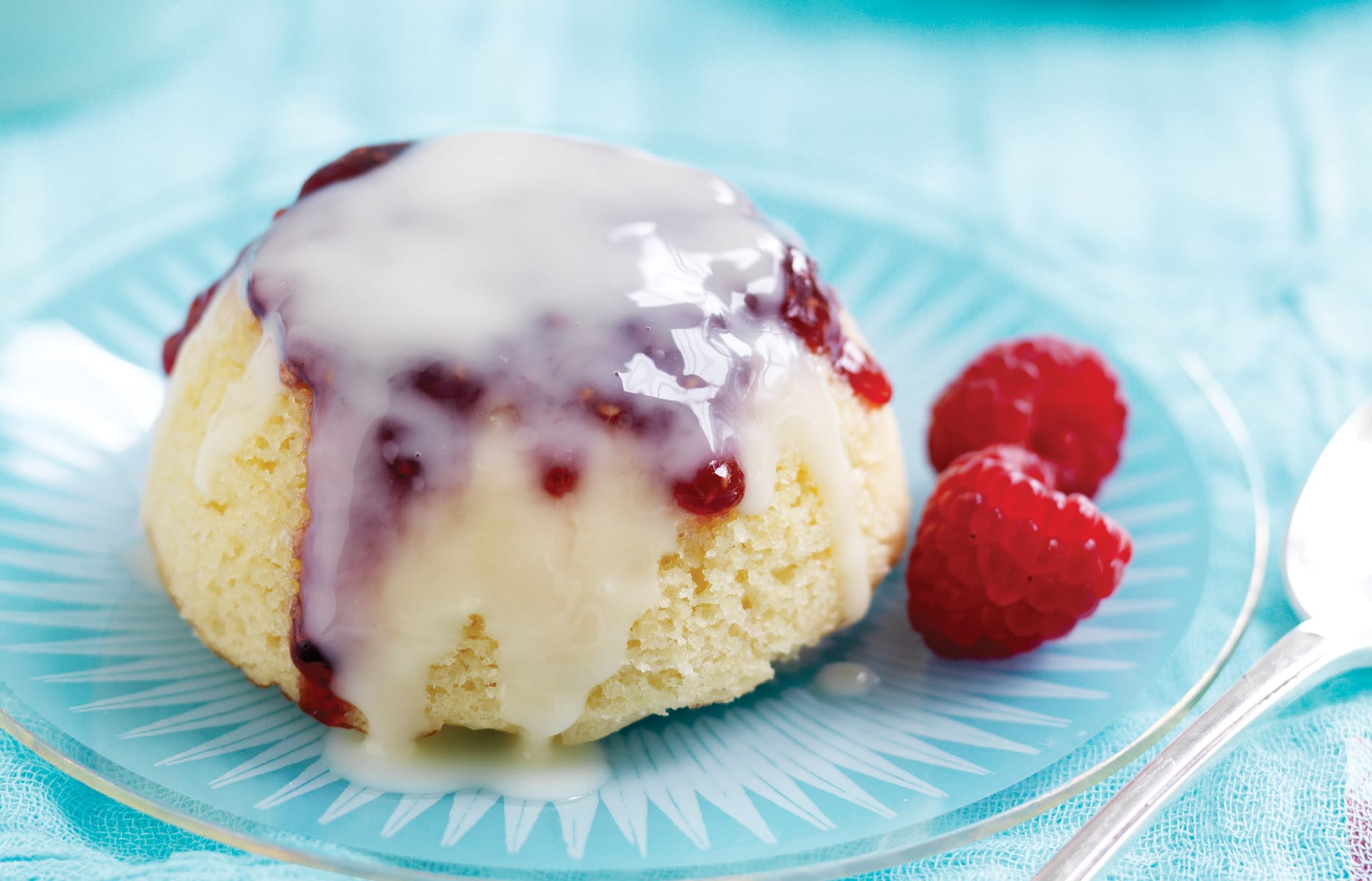 Raspberry steamed pudding - Healthy Food Guide