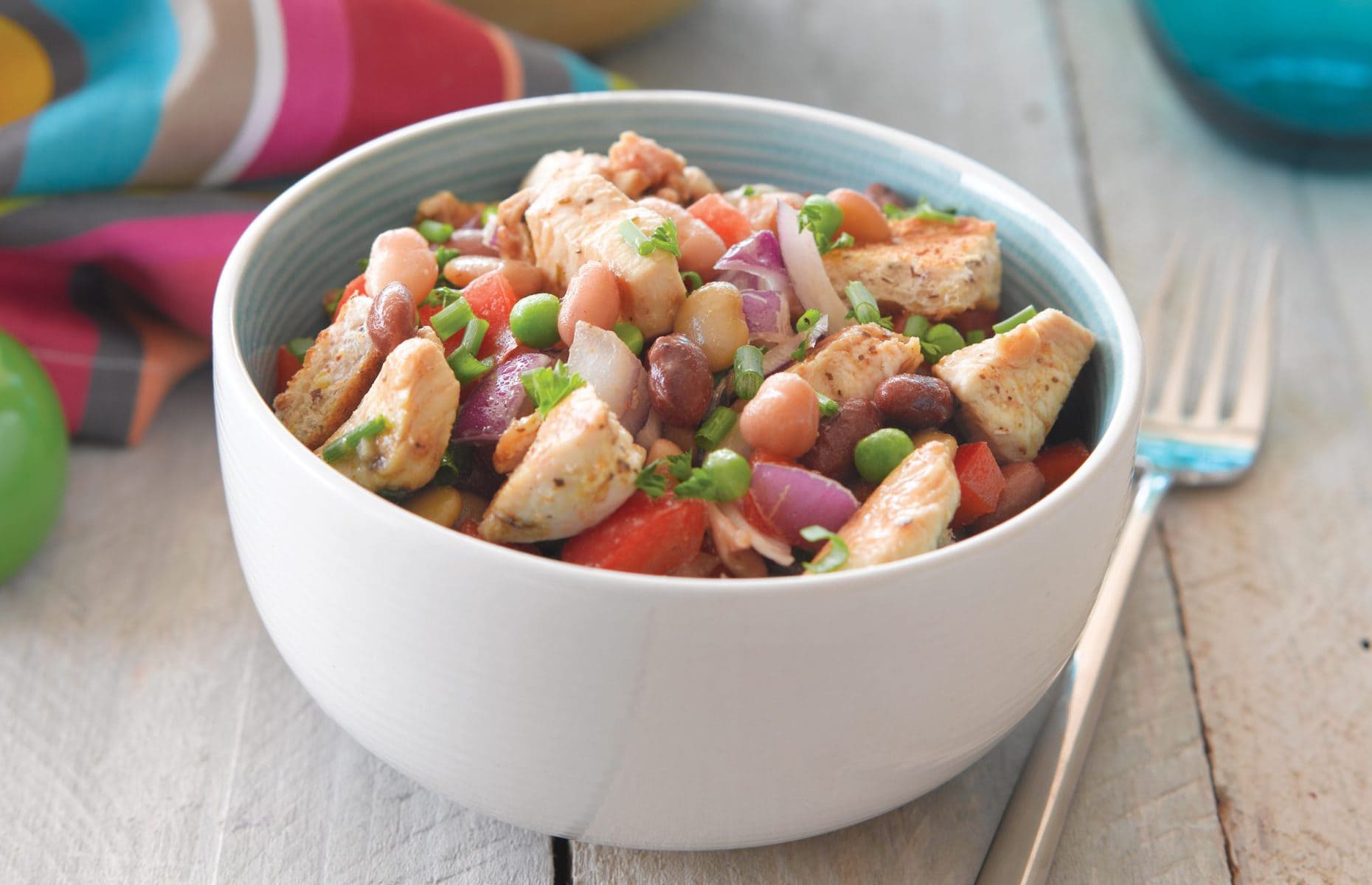 Spicy chicken and bean salad - Healthy Food Guide