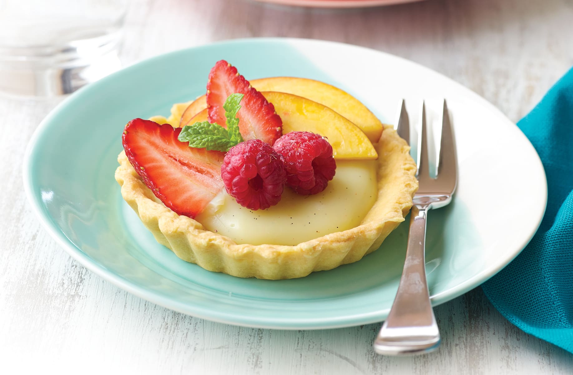 Fruit Custard Tart Recipe Chai Spiced Custard Tart With Mango