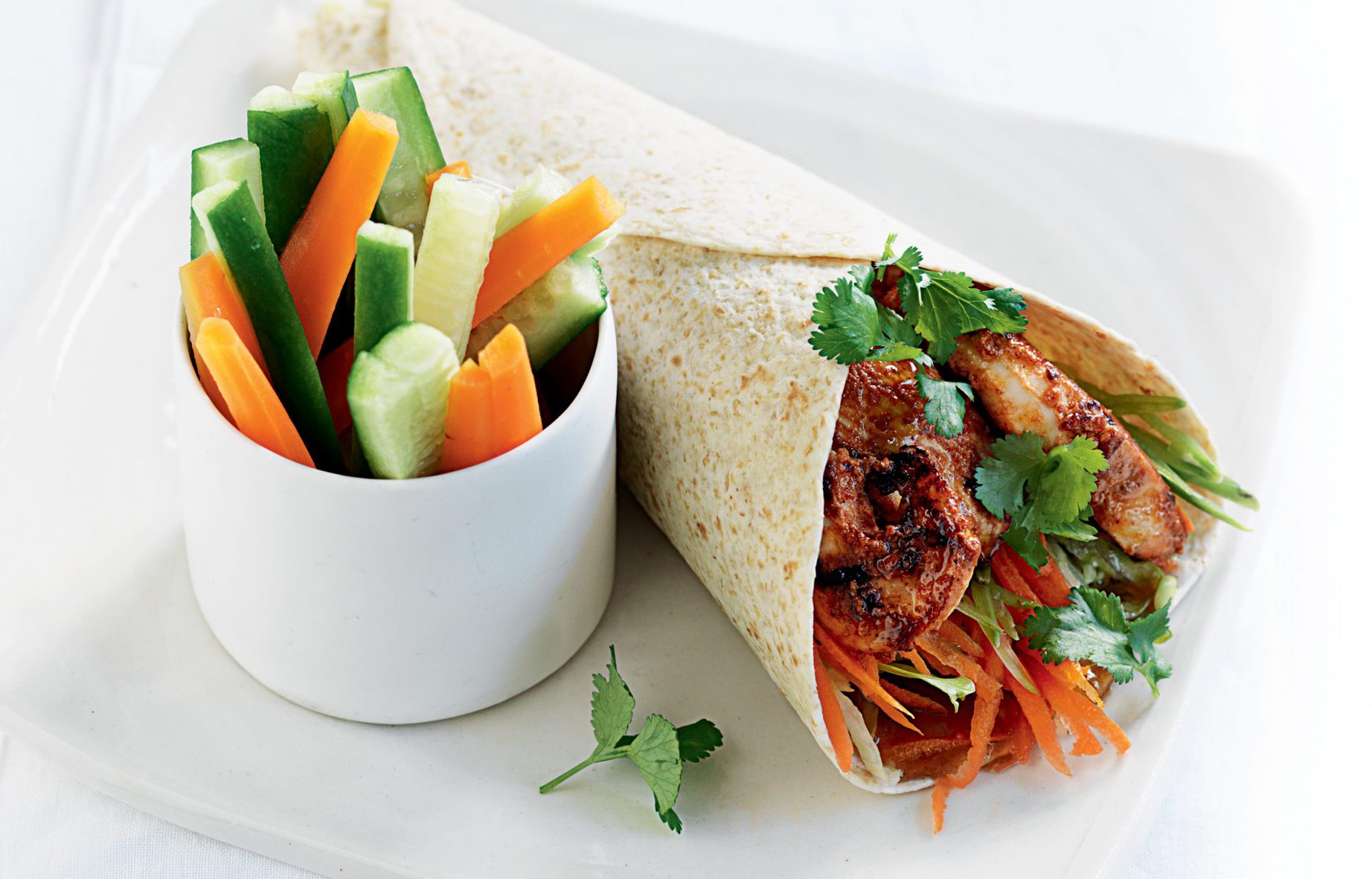 Tandoori chicken wraps - Healthy Food Guide
