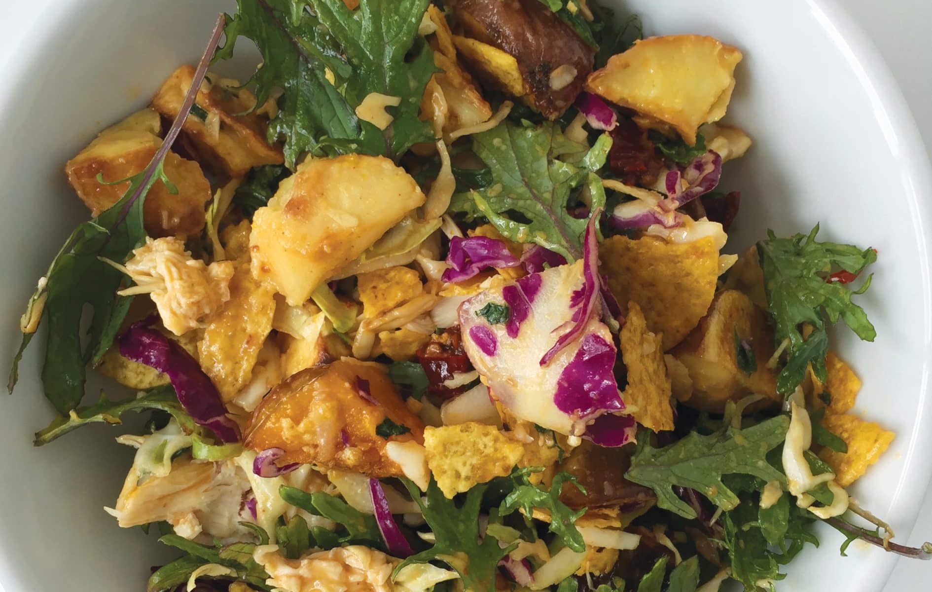 Mexican chicken and roast vege salad - Healthy Food Guide