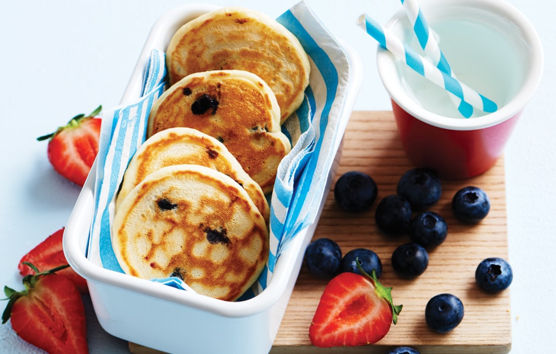 Blueberry pikelets - Healthy Food Guide