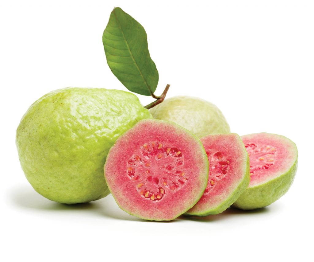 In season late spring: Tropical guavas, mizuna - Healthy Food Guide