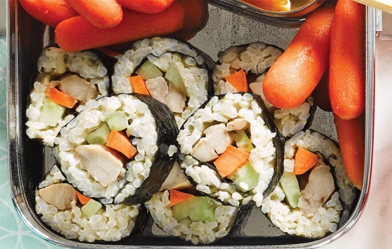 Teriyaki chicken sushi - a classic dish made easy - Healthy Food Guide