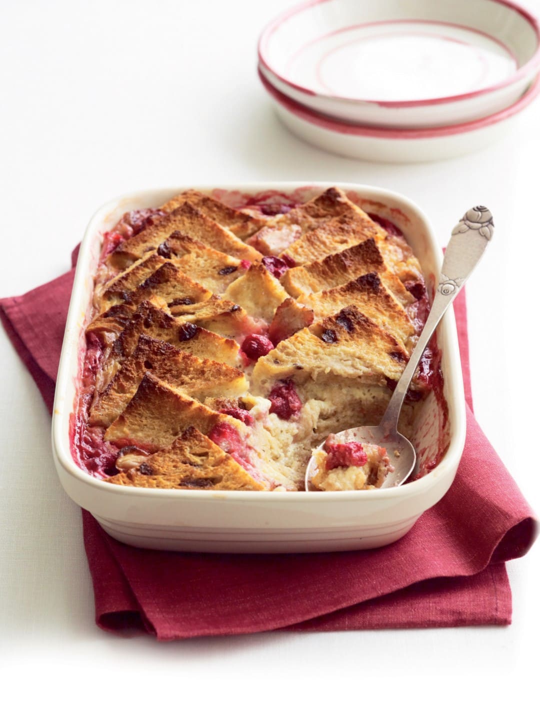 HFG red berry bread and butter pudding - Healthy Food Guide