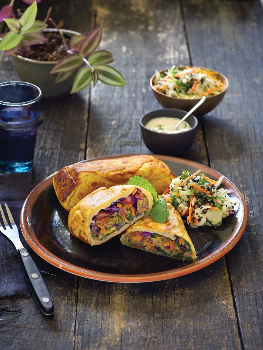 Lamb-stuffed roti - Healthy Food Guide