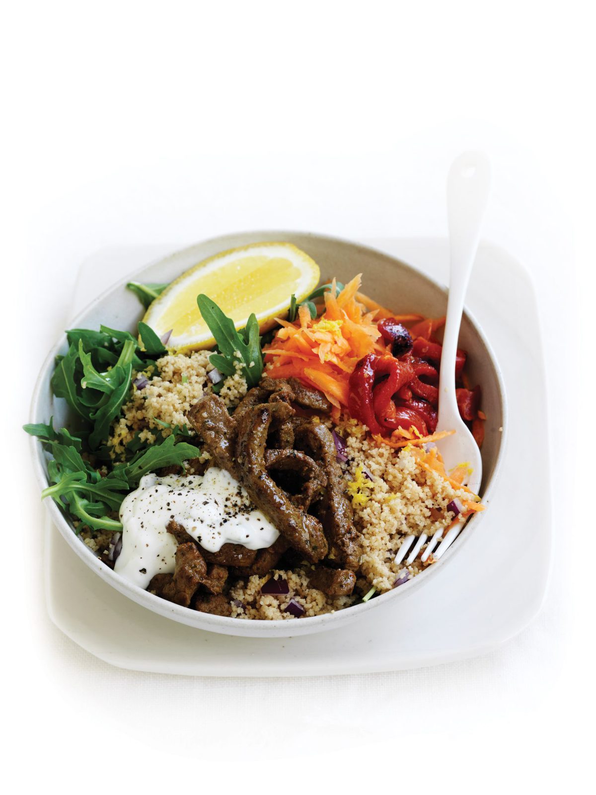 Warm Moroccan beef and couscous salad - Healthy Food Guide