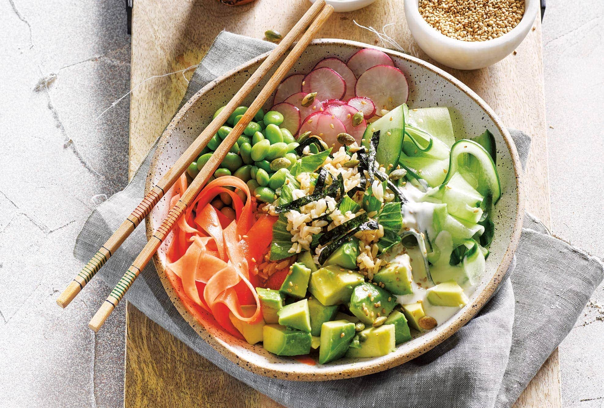 Sushi Bowl with Avocado - Healthy Food Guide