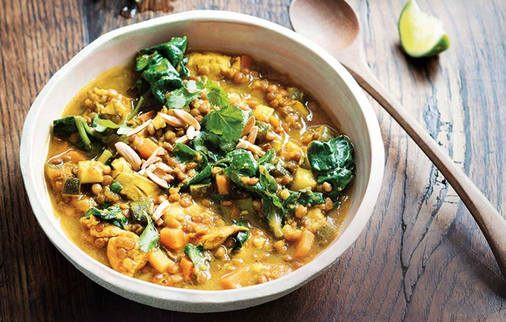Chicken and lentil dhal - Healthy Food Guide
