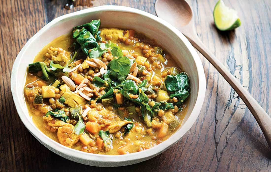 Chicken and lentil dhal - Healthy Food Guide
