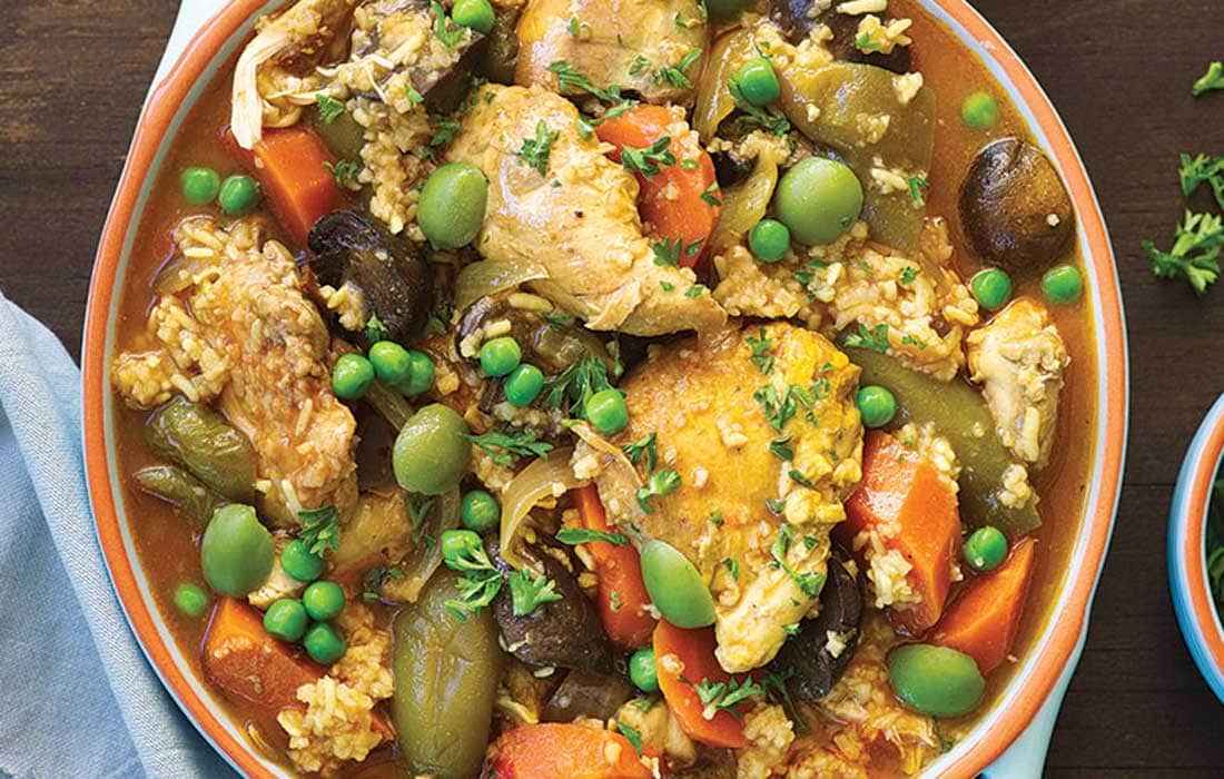 Chicken casserole – Spanish-style - Healthy Food Guide