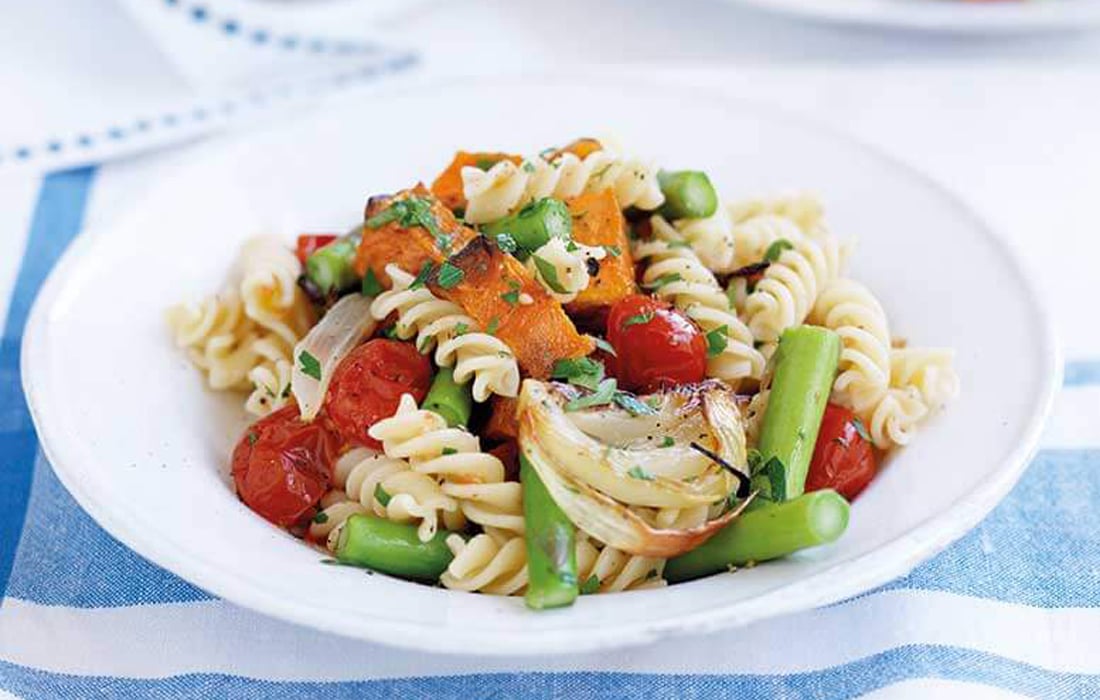 Vegan roast vegetable pasta - Healthy Food Guide