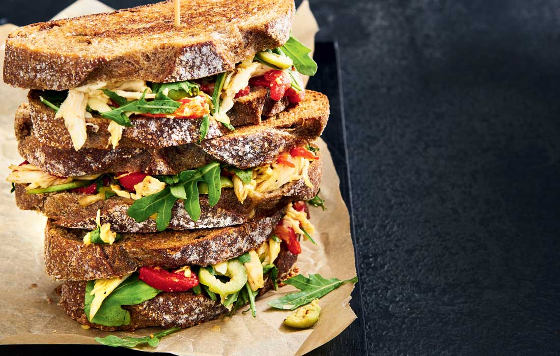 Moroccan chicken toastie - Healthy Food Guide