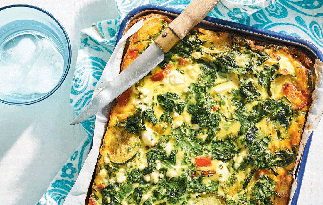Indian-spiced roasted veg frittata - Healthy Food Guide