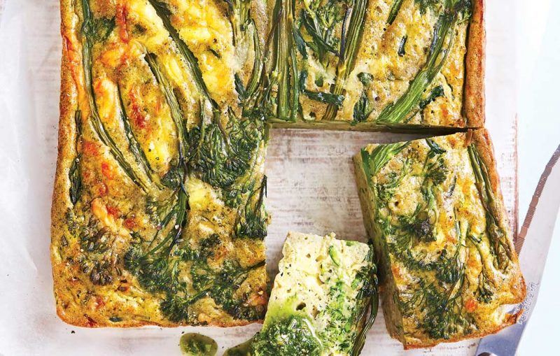 Green veggie slice with pesto - Healthy Food Guide