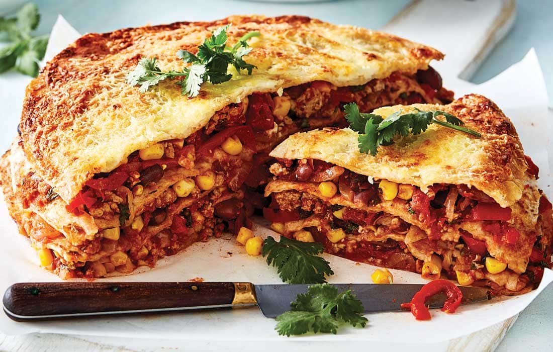 Pork enchilada pie - Healthy Food Guide