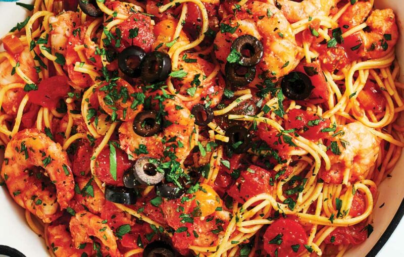 Prawn puttanesca - Healthy Food Guide