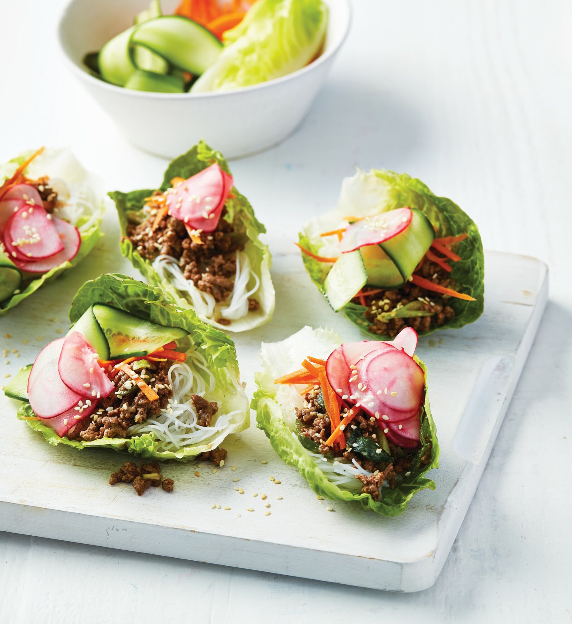 Bulgolgi and rice lettuce cups - Healthy Food Guide
