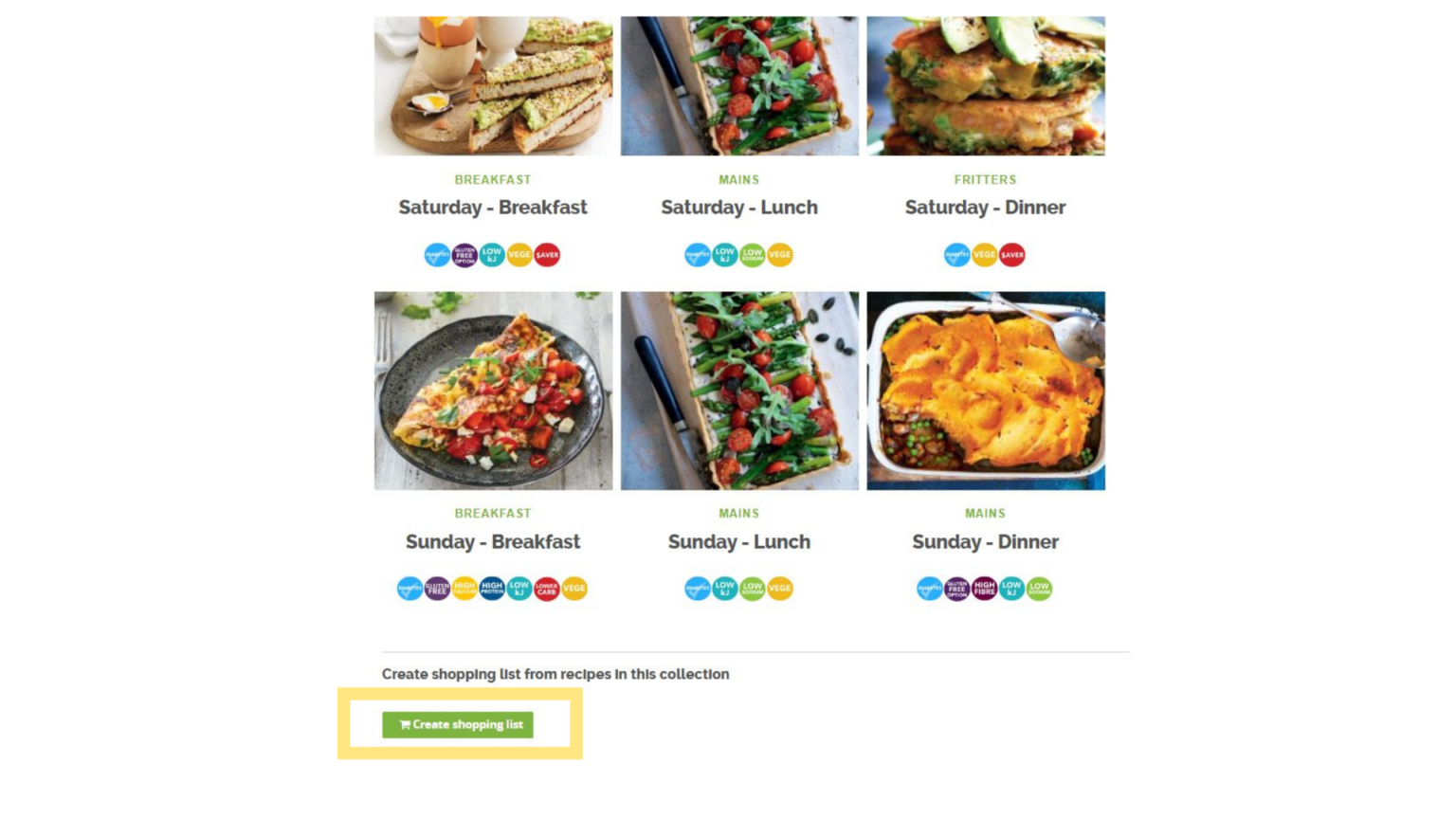 How to use shopping lists and meal plans - Healthy Food Guide